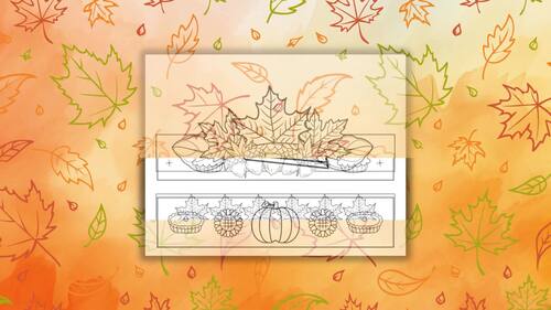 Thanksgiving Paper Crown Activity For Kids, DIY Printable Hat, Autumn ...