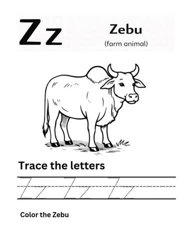 Farm Alphabet Tracing A–Z | Preschool Worksheets by BILQUISE SHEIKH