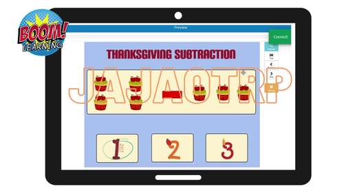 Thanksgiving Activity Subtraction - Boom Cards Distance Learning by ...
