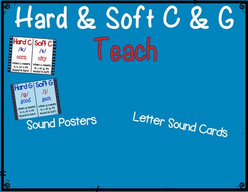 Hard & Soft C & G Teach Practice & Assess Posters Games Worksheets ...