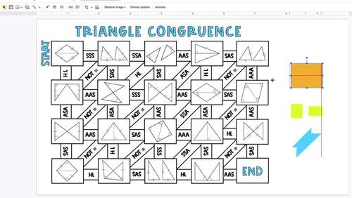 Congruent Triangles Maze by Biddy's Math Binder | TPT
