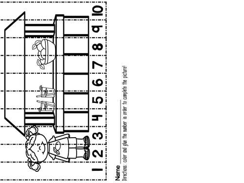 Counting Puzzles to 10- Lemonade Theme by Erika Deane | TPT