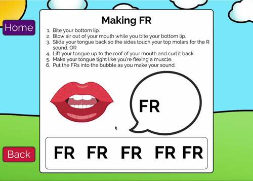 FR F Minimal Pairs Sentence R Cluster Reduction Boom Cards Tongue Twisters