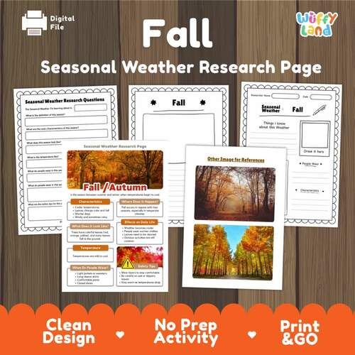 Fall Autumn Season Weather Research Project Seasonal Science ...