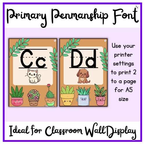 Plant Classroom Decor Alphabet Posters For Pre-K to 1st Grade by ...