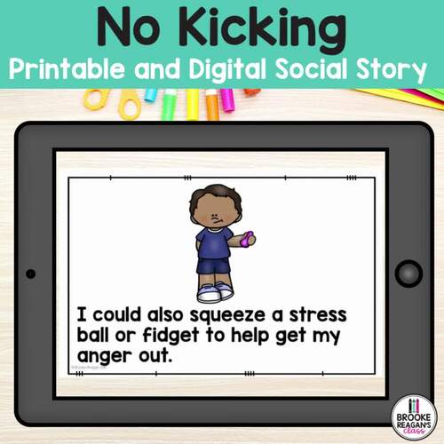 Social Story: No Kicking by Brooke Reagan | TPT