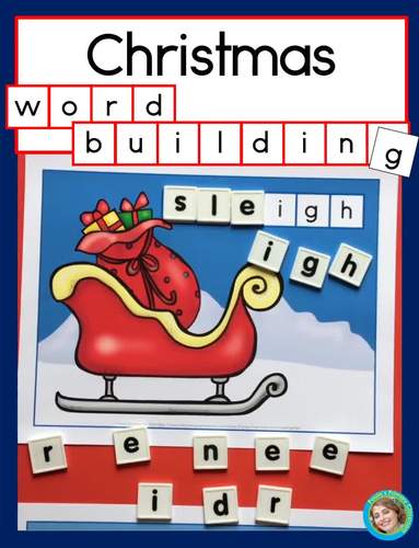 Christmas Word Building Vocabulary Posters by Paula's Primary Classroom