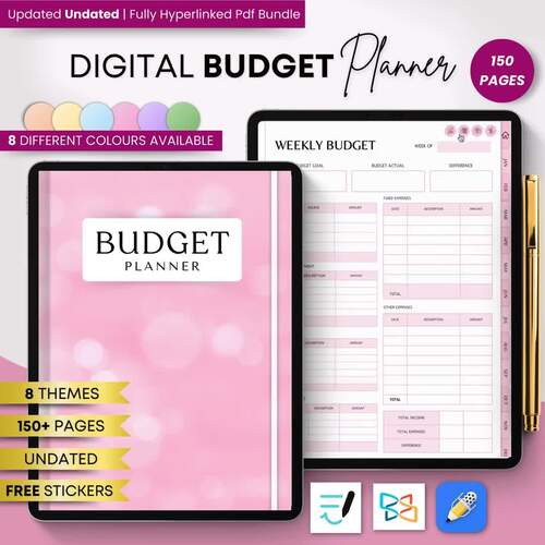 Digital Budget Planner, Finance Goodnotes Planner, Ipad Planner ...