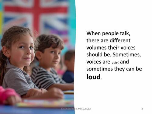 Voice Volume Social Story by Julia Robertson | TPT