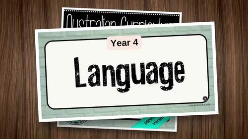 V9 English YEAR 4 Learning Goals/Intentions and Success Criteria – 100% ...