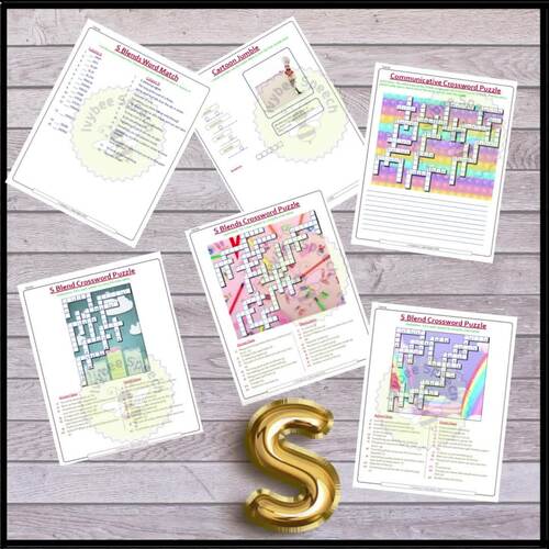 Speech Therapy Articulation S R L Blends Puzzle Bundle by Ivybee Speech