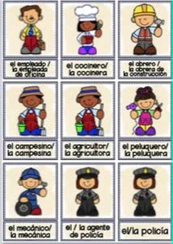 LAS PROFESIONES - Picture + Word Cards (Spanish) by My Teaching Factory