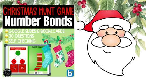 Christmas Number Bonds (Numbers to 20) Game in Google Slides & Boom 1st ...