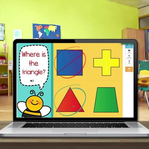 Identifying 2D Shapes Sizes & Orientations Boom Cards - Kindergarten ...