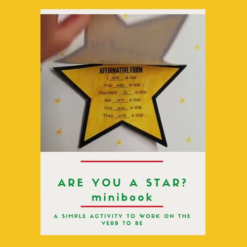Are you a star? An activity to work on the verb TO BE by Light the teacher