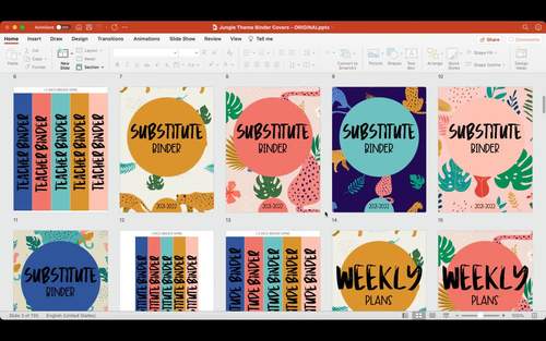 Music Teacher Binder Covers | Jungle Music Room Decor by musicpluscoffee