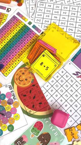 COUNTING ON STRATEGIES - 4/8 MATHS BOOSTER PACK | Number Sense Task Box