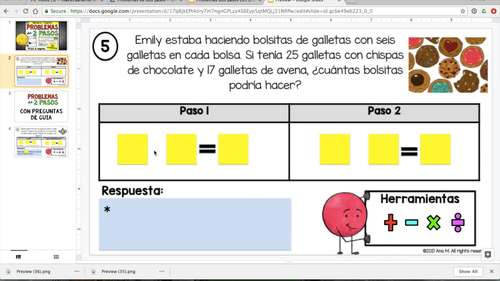 Problemas de dos pasos - Two-Step Word Problems in Spanish - Digital ...
