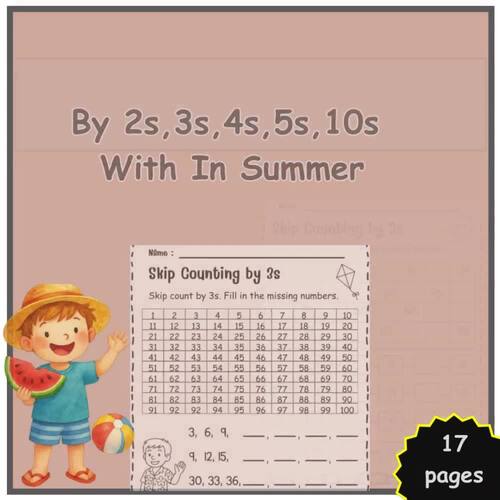 Summer Skip Counting Worksheets | Count By 2s, 3s, 4s, 5s, And 10s ...