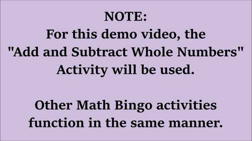 MATH GAMES 4TH GRADE Interactive Bingo SUPER BUNDLE 17 ACTIVITIES ...