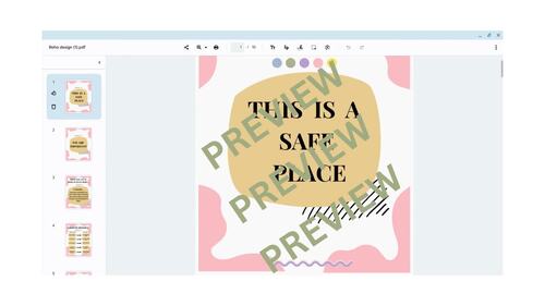 Boho Mental Health Posters by Resources with Alexis | TPT