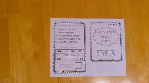 First 100 Fry Sight Word Mini Books! by Teach Epically | TPT