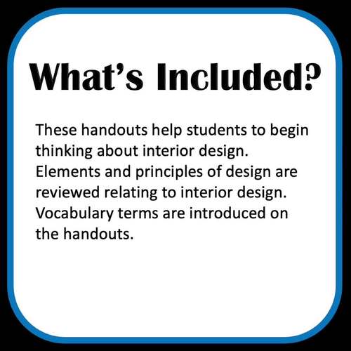 Foundations of Interior Design: Comprehensive Introduction Handouts
