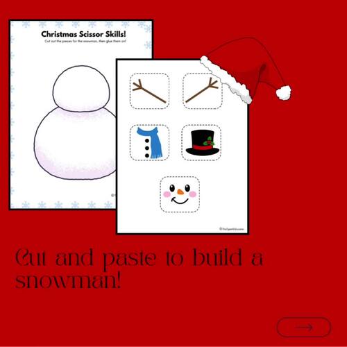 Holiday Scissor Skill Activities by The Type A Educator | TPT