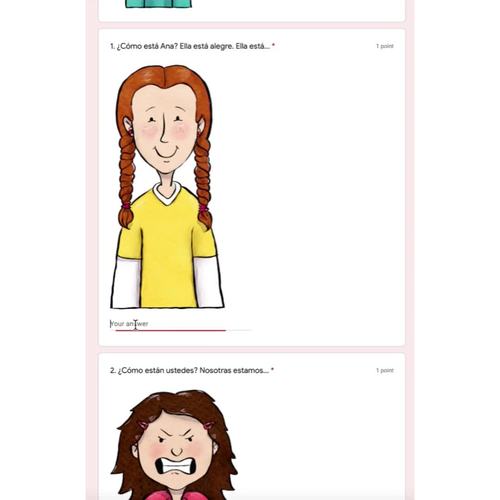 Spanish Estar Emotions Places Lesson Plans and Curriculum for Spanish One