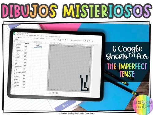 Imperfect Tense Verb Mystery Images | For Google Apps | Imperfecto