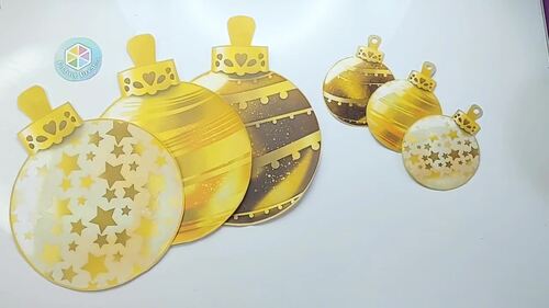 Christmas Ornament Letter Craft Bulletin Board Gold Light Bulb Foil Balloon