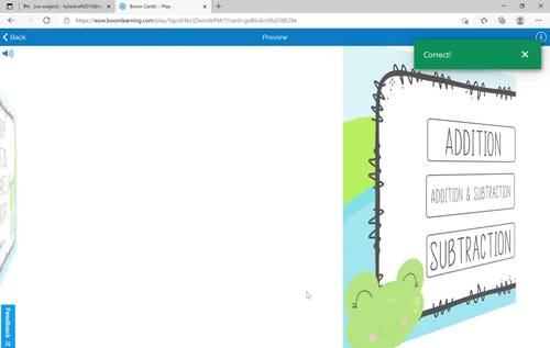 Basic Addition and Subtraction Boom Cards™ | Pond Theme by Hunt 4 Treasure