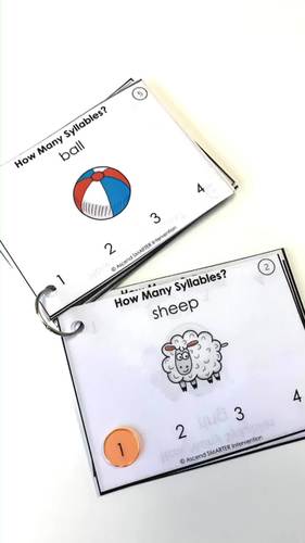 Syllable Segmenting Task Cards by SMARTER Intervention | TPT