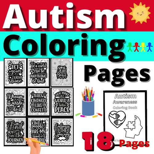 Autism Awareness Activity Coloring Pages Craft Resources Art Lessons