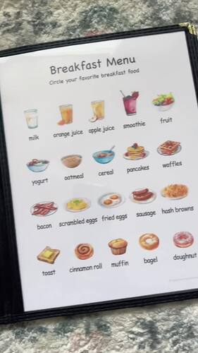 Preschool & Kindergarten Morning Menu Activity Pages Vol II | TPT