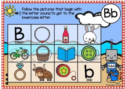 Digital Alphabet Activities | Alphabet Boom Cards | Letter B | TPT