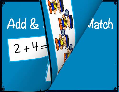 Tennis Themed Addition & Subtraction 0-10 Number Sentence Match | TPT