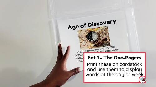 93 History Vocabulary Cards for Native American & European Exploration ...