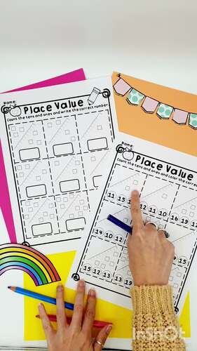 Place Value Tens and Ones Worksheets Kindergarten 1st Grade | TPT