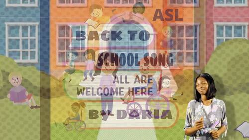 Music Video For The Back To School Song - Signed in ASL/American Sign ...