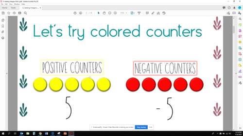 Adding Integers! (Part 2). Interactive Notebook/Digital Lesson!!