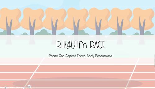 PHONICS | Phase 1 | Aspect 3 | Body Percussion | Rhythm Race | IWB Lesson