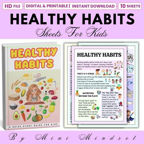 Healthy Habits for Kids Unit | Nutrition, Hygiene, Sleep & Physical ...