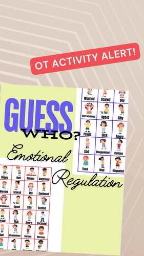 Guess Who Emotional Regulation Game - Social Skills & Coping Skills