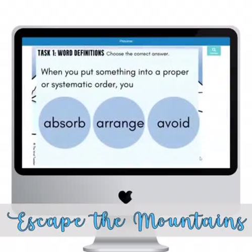 Context Clues and Homophones 3rd Grade Winter Escape Room Activity Boom ...