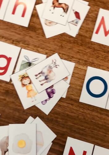 Preschool Letter Sounds Picture Matching Cards | Montessori Alphabet ...