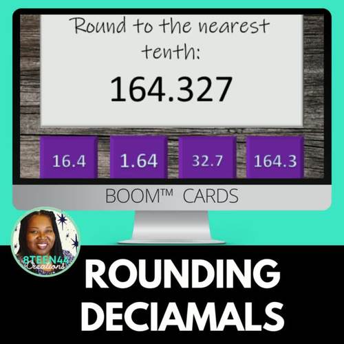 Rounding Decimals Boom™ Cards by 8Teen44 Creations | TPT