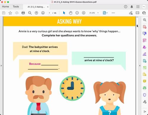 ESL Beginners Lesson: Learn How Ask Why & Use 'I Guess' by ESL Class ...