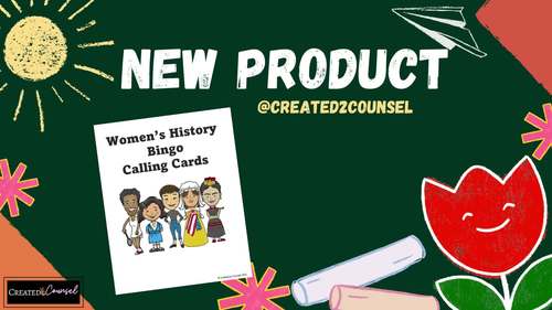 Women's History Bingo by Created To Counsel | TPT