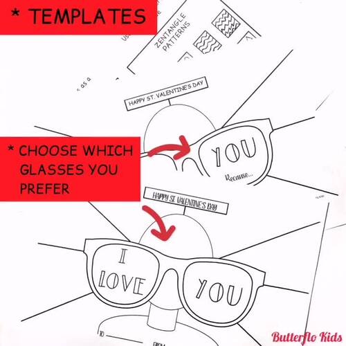 Saint Valentines Day Craft | Writing Activity | One Pager by Butterflo Kids